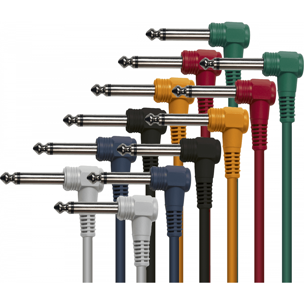 Yellow Cable Cordon jack coudé mono m jack coudé mono m 60 cm - lot de ...