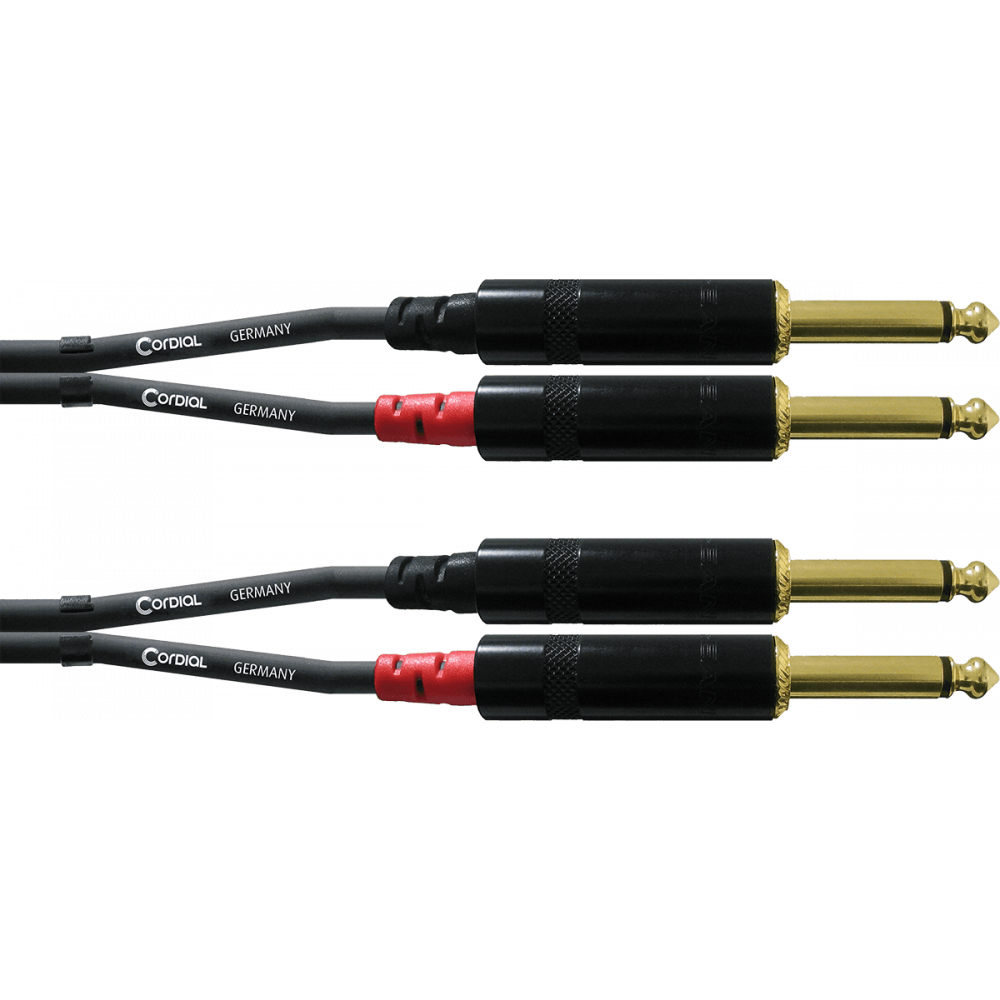 Cordial Câble audio double jack mono 6 m | Algam Webstore