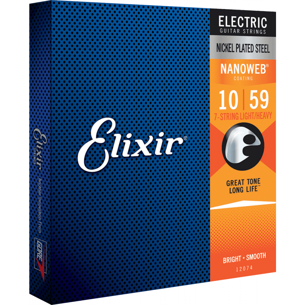Elixir Electric Nanoweb 7 cordes Light Heavy 10-59 | Algam Webstore