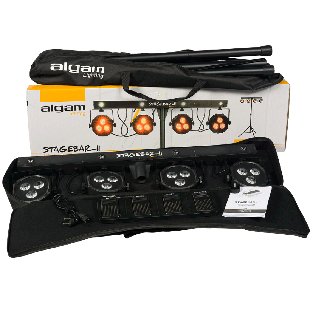 Algam Lighting STAGEBAR II projecteurs LED sur pied et pédalier | Algam Webstore