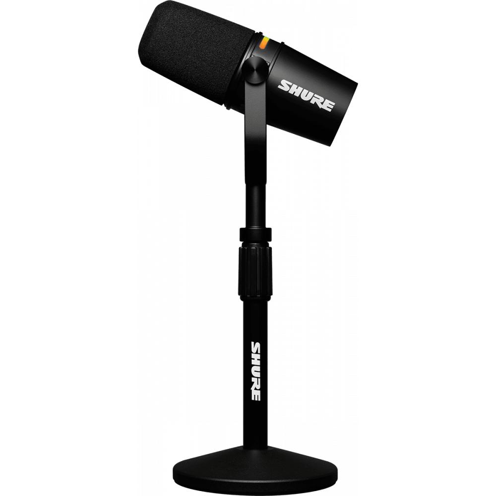 Shure MV7+ Micro de podcast XLR / USB-C noir avec stand de table ...