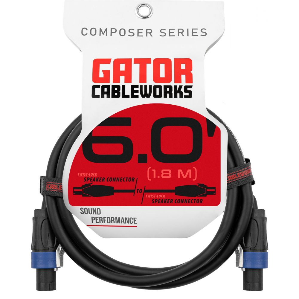 Gator Cableworks Câble haut-parleur série Composer 1,8 m speakON ...