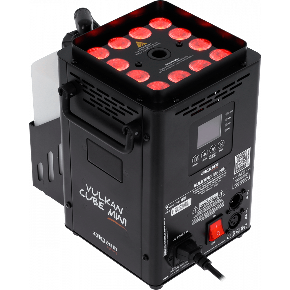 Algam Lighting VULKAN CUBE MINI - Machine à fumée verticale compacte ...