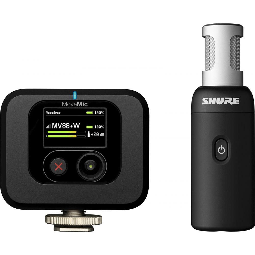 Shure MoveMic 88+ Kit - Micro sans fil de reportage avec récepteur ...