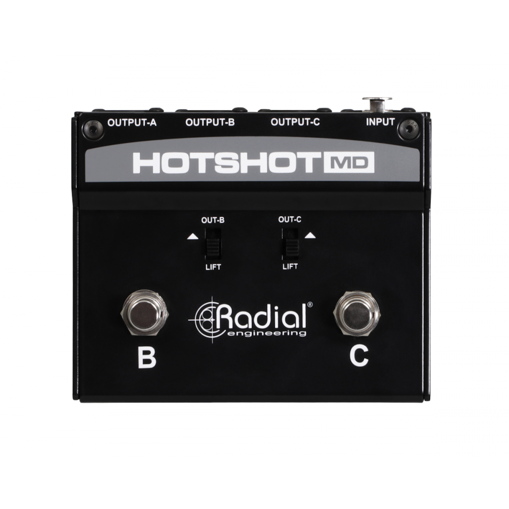 Radial HotShot MD - sélecteur pour microphone dynamique - 3 sorties ...