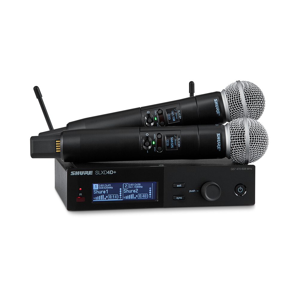 Shure Complet double main SM58 - 470-606 MHz | Algam Webstore