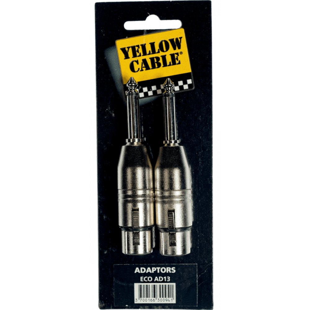 Yellow Cable Adaptateur jack m 6.35/xlr fem. x2 | Algam Webstore